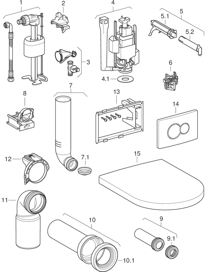 Koło zawór spustowy Technic z systemem Smart Fresh 99169003000 Geberit ...